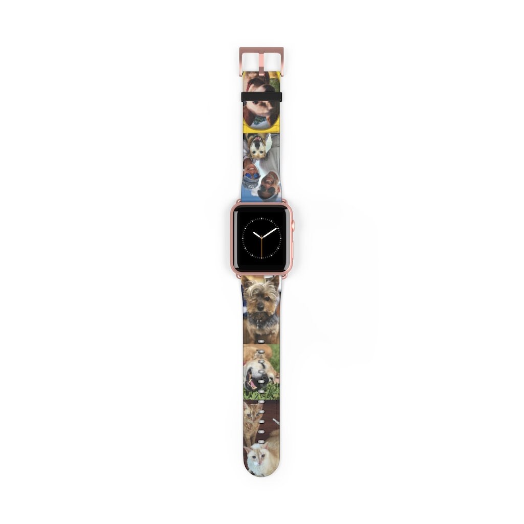 Personalized Apple Watch Band With Your Photos 38 40 42 or | Etsy