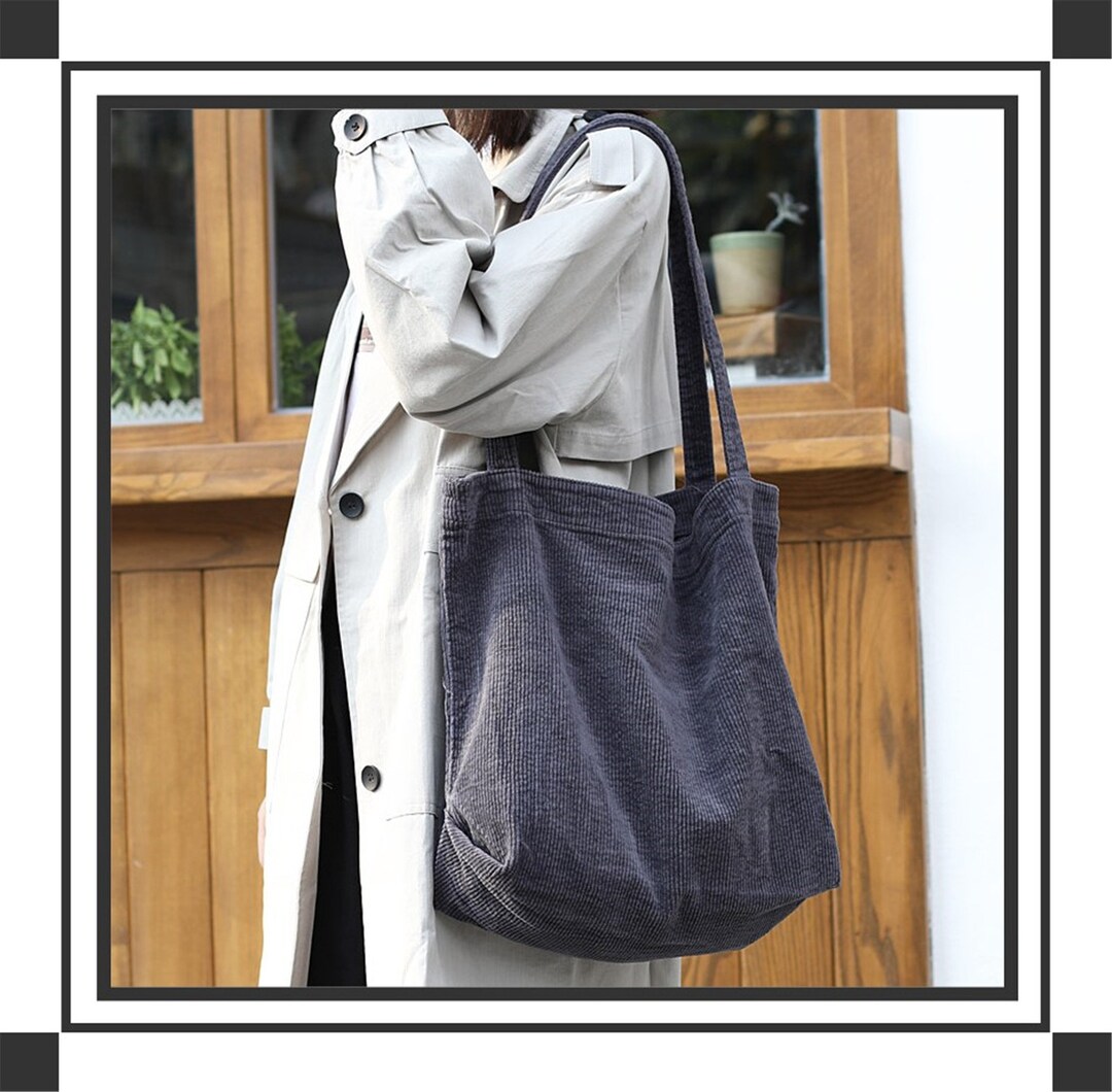 Multicolor Corduroy Shoulder Bag, Corduroy Women Tote Bag, Corduroy Purse, Shopping Bags ...