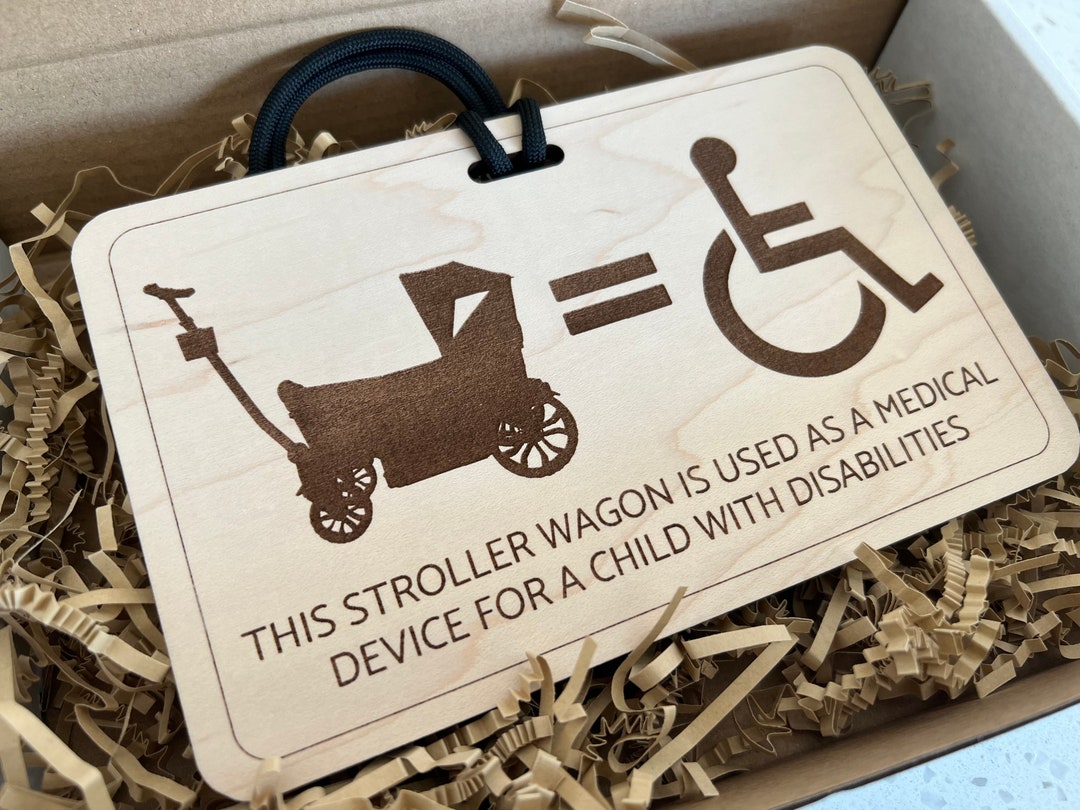 Veer Wagon Wheelchair Tag, Stroller Wagon Equals Wheelchair, Handicap ...