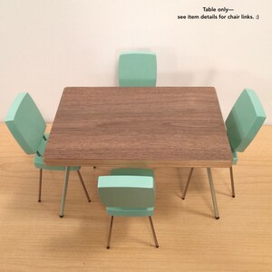 1/6 Scale Wood Grain TABLE only, Retro Mid Century Mini for Action ...