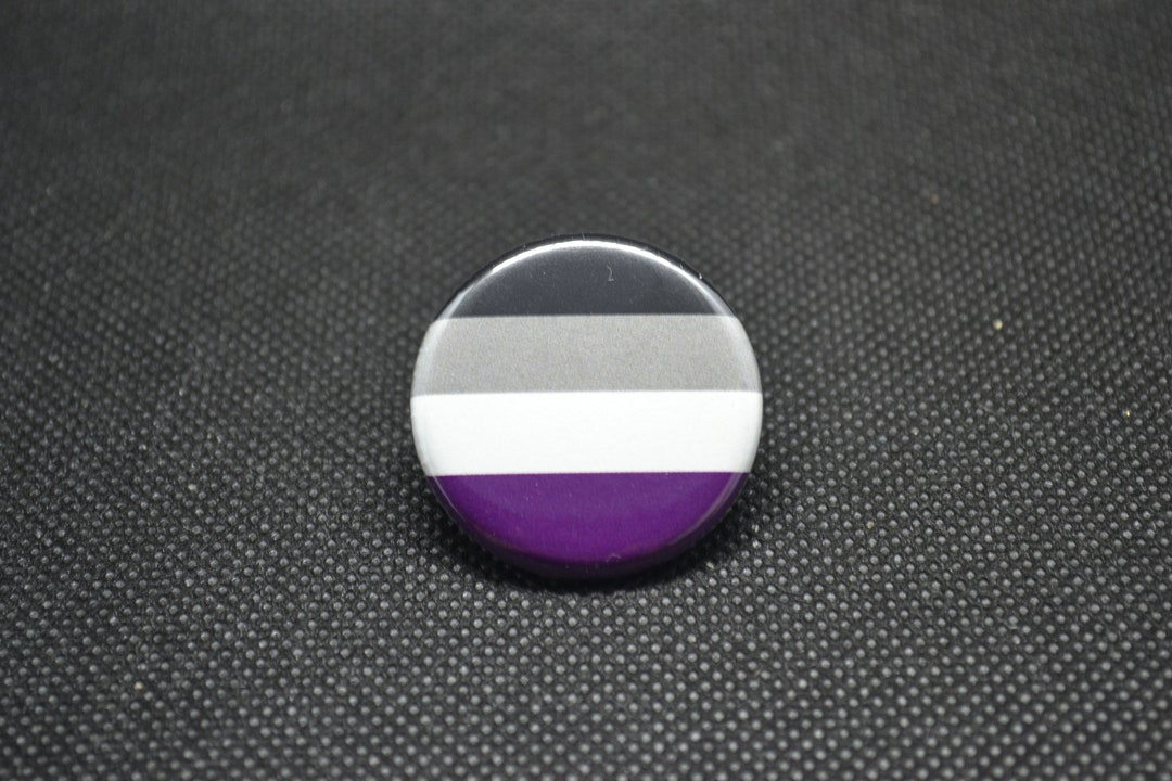 Asexual Pride Button, Queer Pride Button, Asexual Flag Pin, Asexual ...