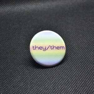 Gender Pronoun Buttons, Gender Pronoun Accessories, Gay Pride ...