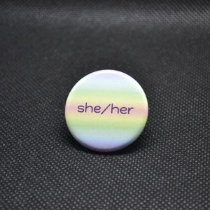 Gender Pronoun Buttons, Gender Pronoun Accessories, Gay Pride ...