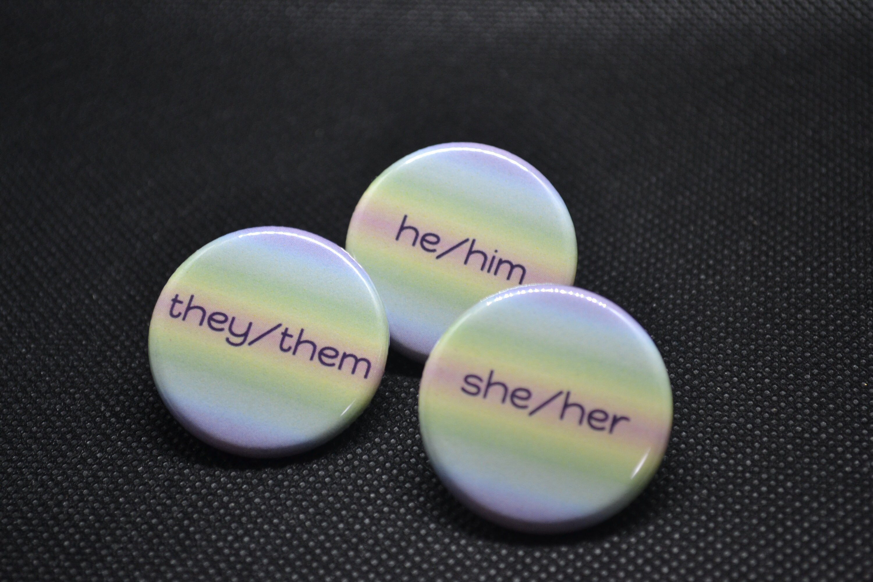 Gender Pronoun Buttons Gender Pronoun Accessories Gay Pride | Etsy
