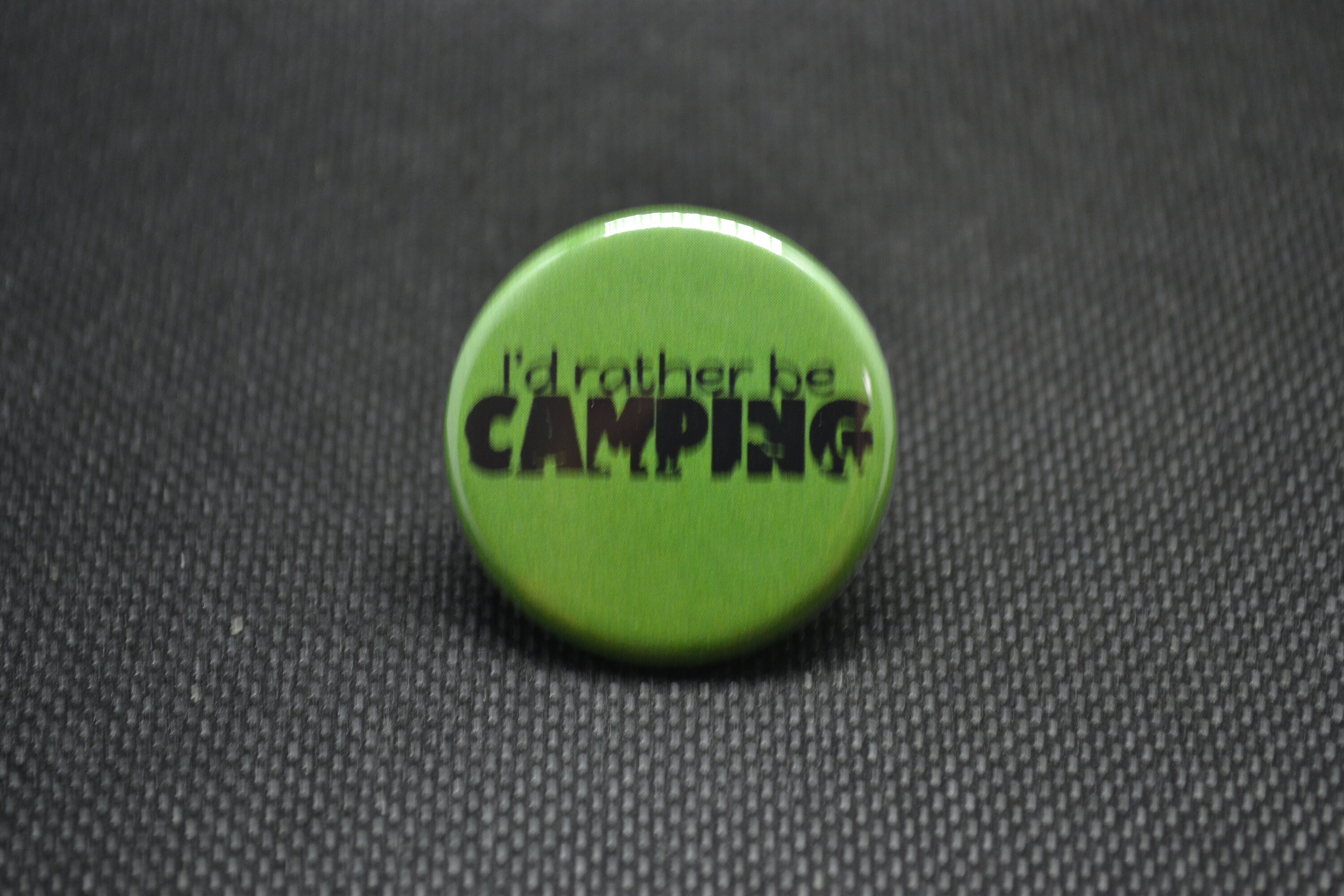 I'd rather be camping button outdoor button camping | Etsy