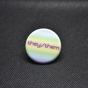 Gender Pronoun Buttons, Gender Pronoun Accessories, Gay Pride ...