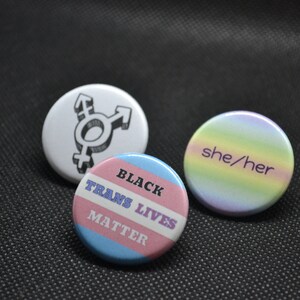 Black Trans Button, Black Trans Lives Matter Pin, Transgender Pin ...