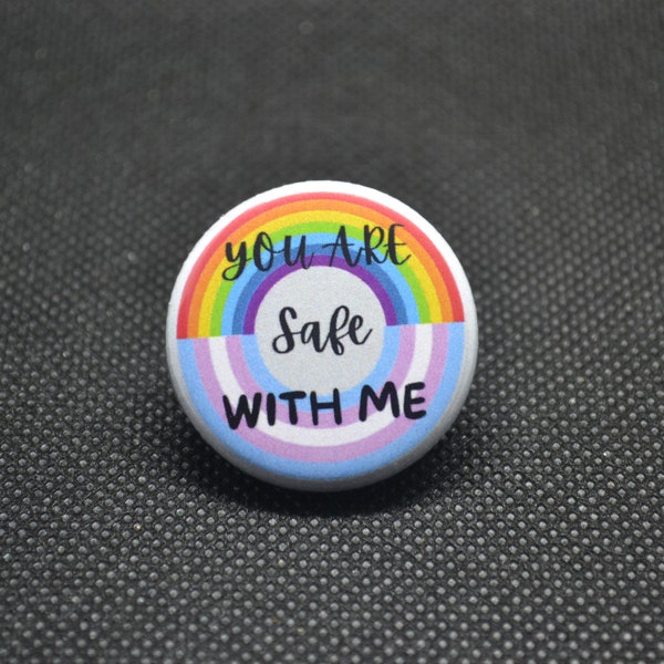 You Are Safe With Me Pin - Etsy