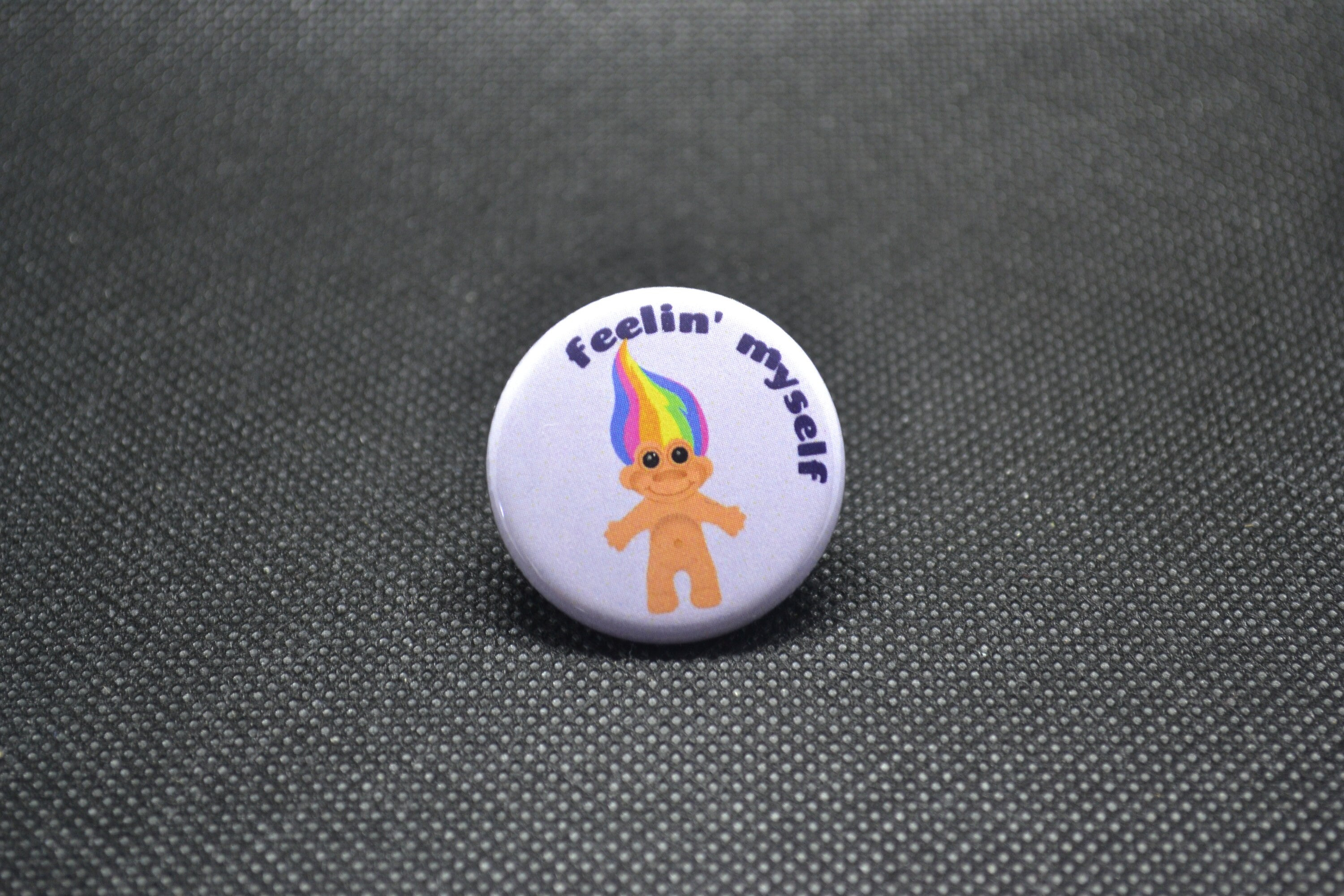 90s Troll Button Wishing Troll Button Troll Doll Button | Etsy
