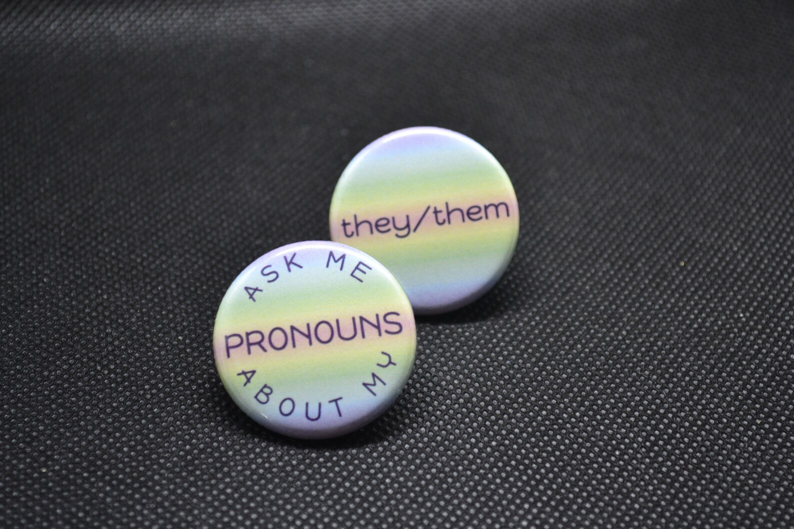 Gender Pronoun Buttons Gender Pronoun Pins Gay Pride | Etsy