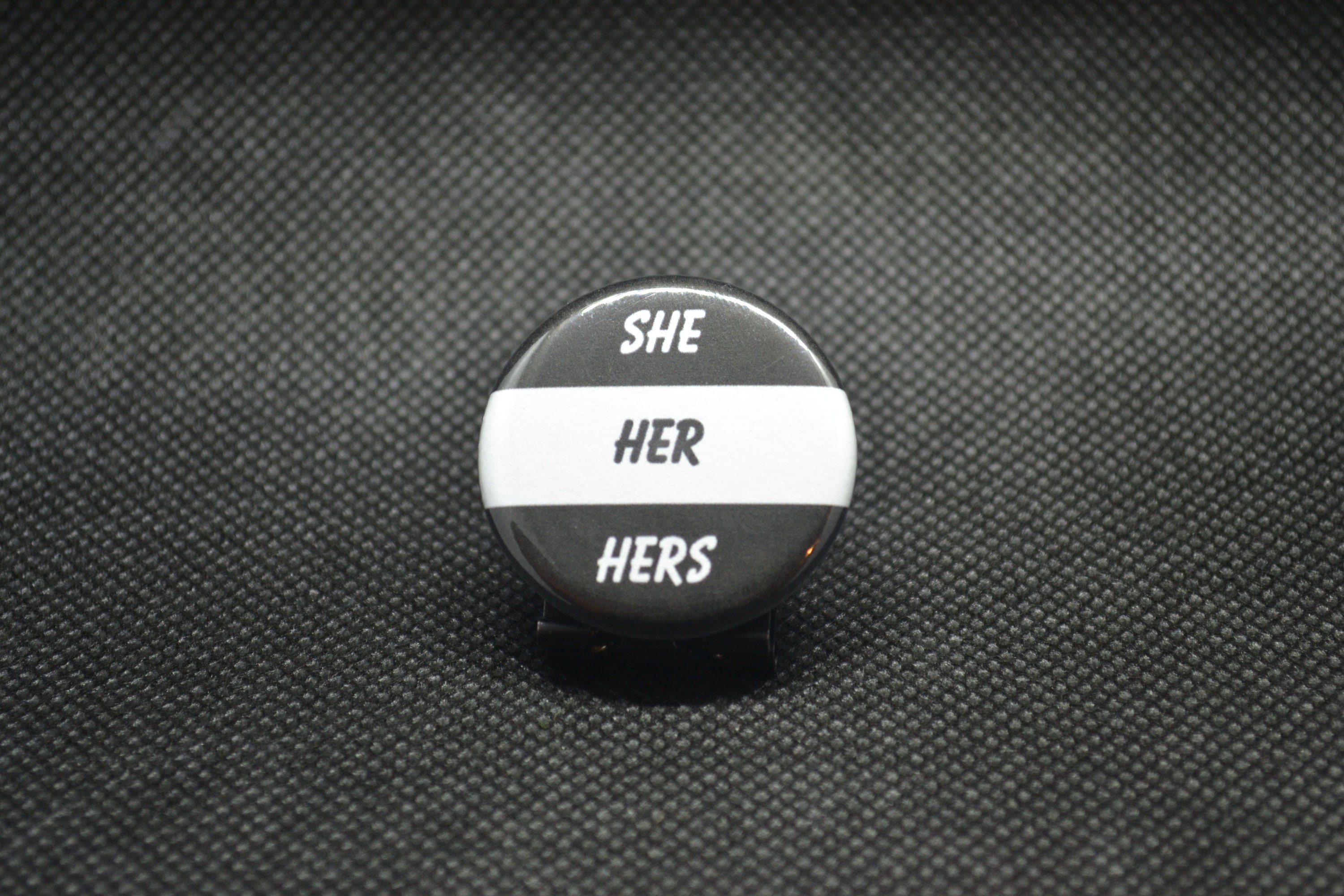 Gender pronoun buttons gender pronoun pins he him his pin | Etsy