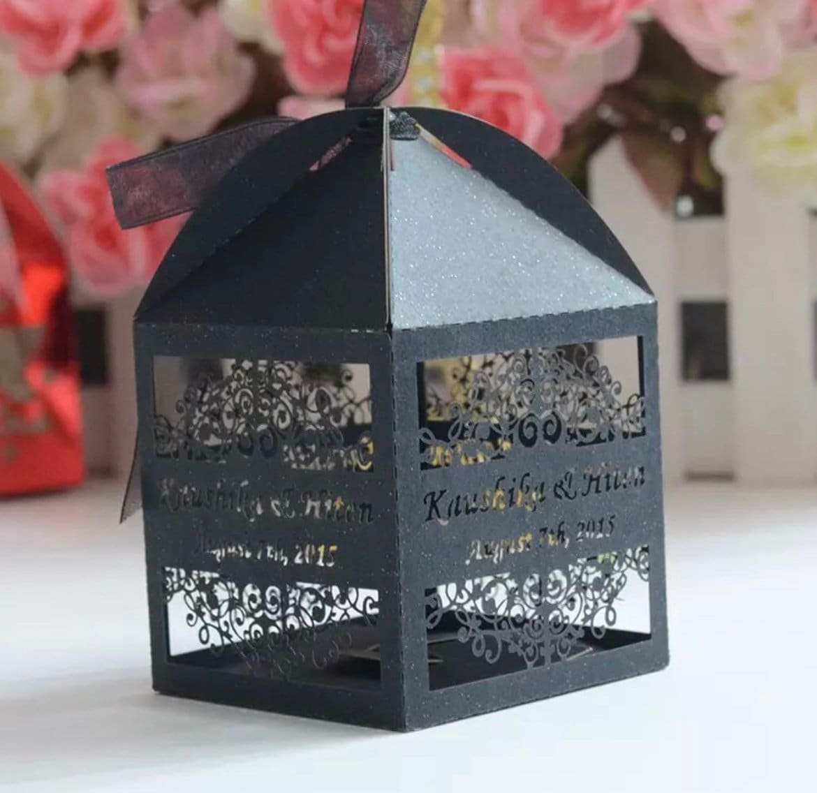 200pc-50pc Personalized Name Wedding Favor Boxes - Etsy