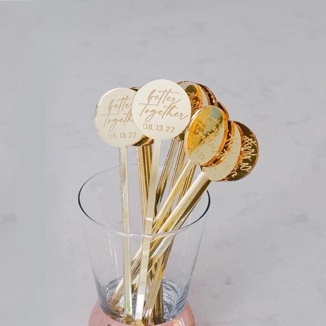 50pc-300pc Personalized Drink Stirrers Wedding Decorations Bachelorette ...