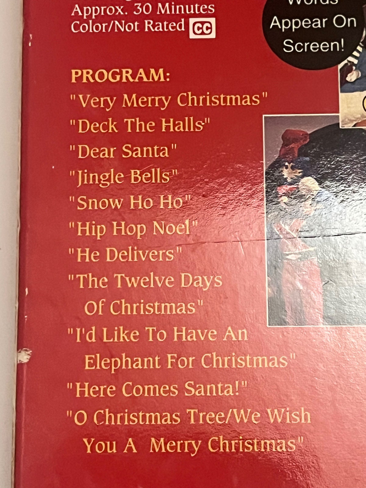 Vintage Disney's Sing a Long VHS Tape 12 Days of Christmas - Etsy