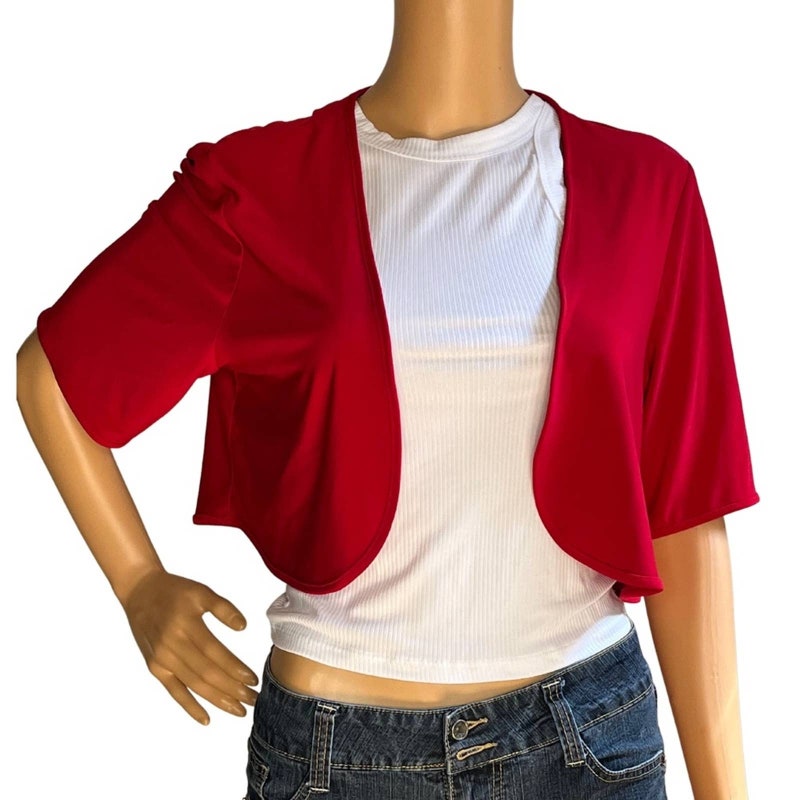 Red Shrug - Etsy
