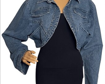 Denim Bolero Jacket - Etsy