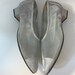 Vintage 80s Silver Mesh and Leather Shoes - Etsy