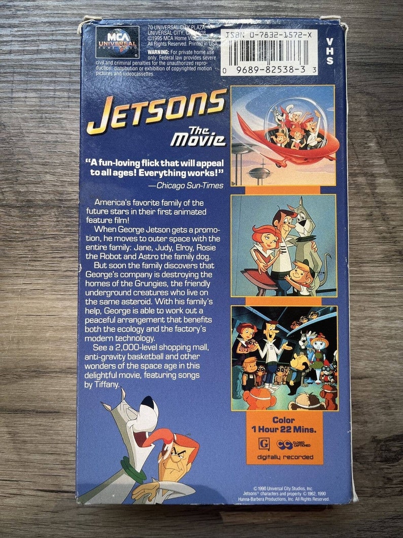 Jetsons the Movie VHS 1990 Movie Family Film - Etsy