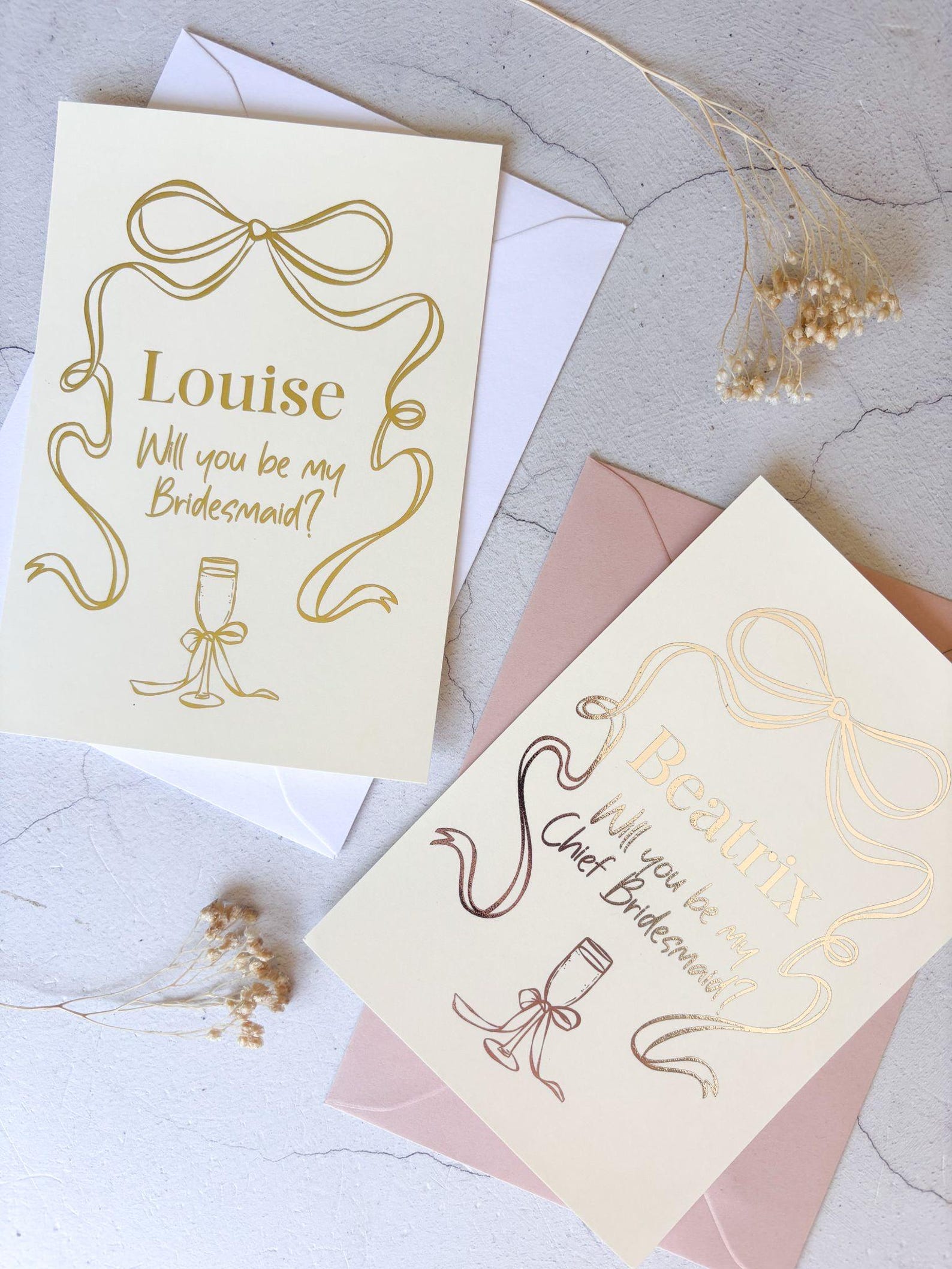 Bridesmaid Proposal Card | IVORY CHAMPAGNE PROPOSAL | Will You Be My ...