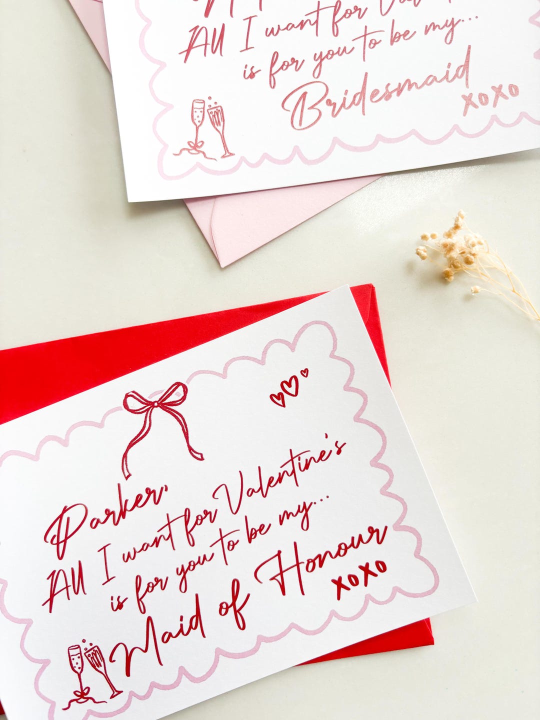 Bridesmaid Proposal Card | VALENTINES WHIMSICAL PROPOSAL | All I Want ...