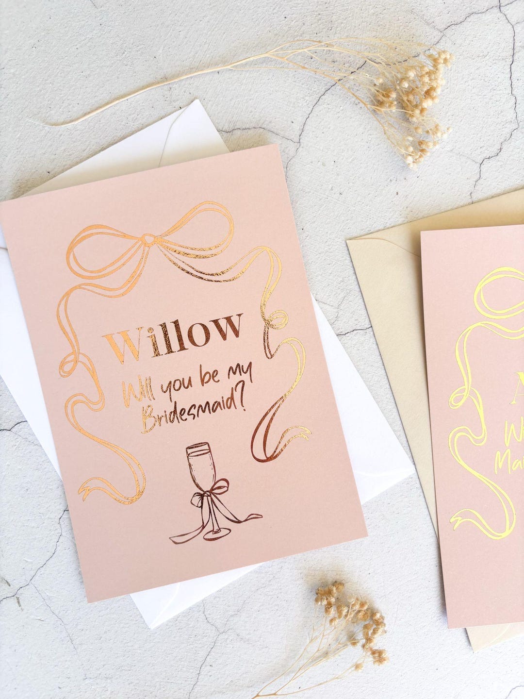 Bridesmaid Proposal Card | PINK CHAMPAGNE PROPOSAL | Will You Be My ...