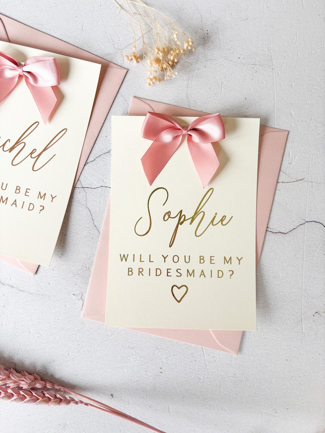 Bridesmaid Foil Proposal Card | IVORY BOW PROPOSAL | Will You Be My ...