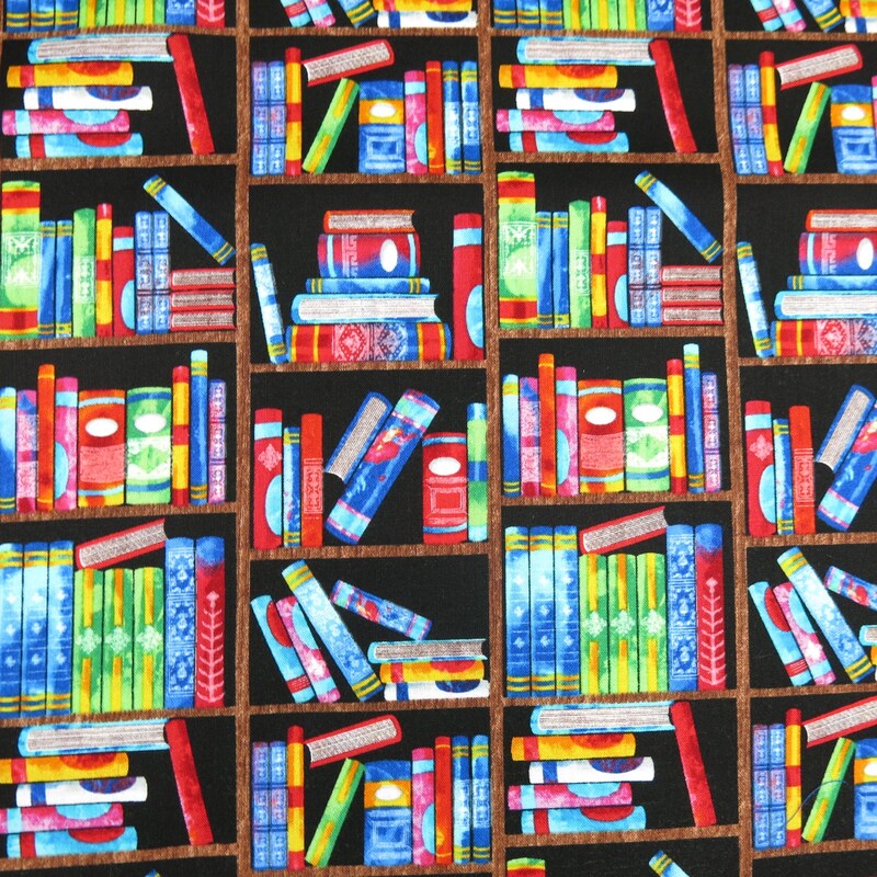 Library Book Fabric - Etsy