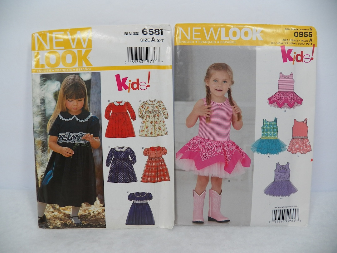 UNCUT New Look 6581 Pattern Sizes 2-7 OR UNCUT New Look 0955 Pattern ...