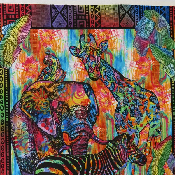 Colorful Panel Fabric - Etsy