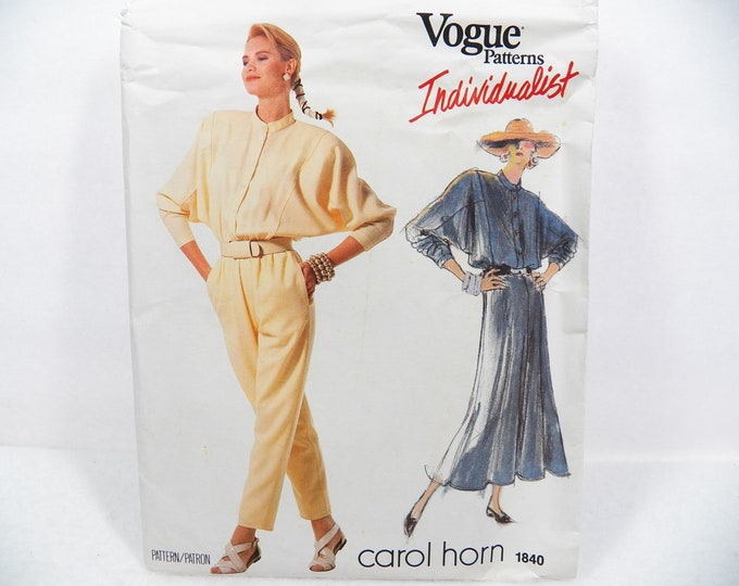 UNCUT Vogue Individualist 1840 Pattern for Flared Dress or Tapered ...