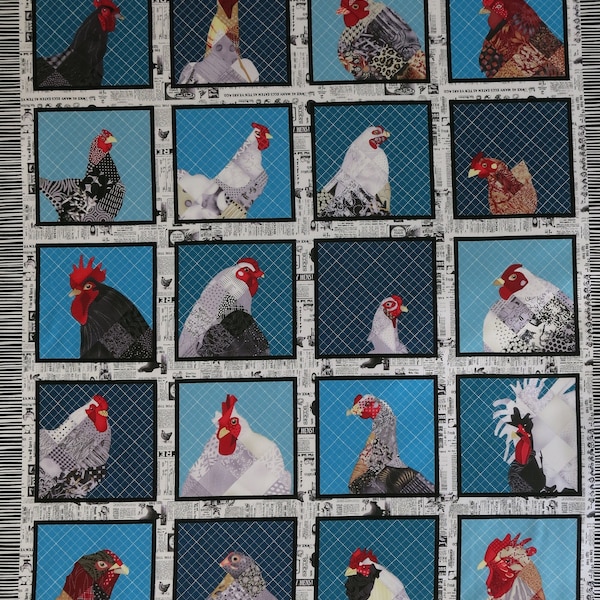 Patchwork Chicken - Etsy