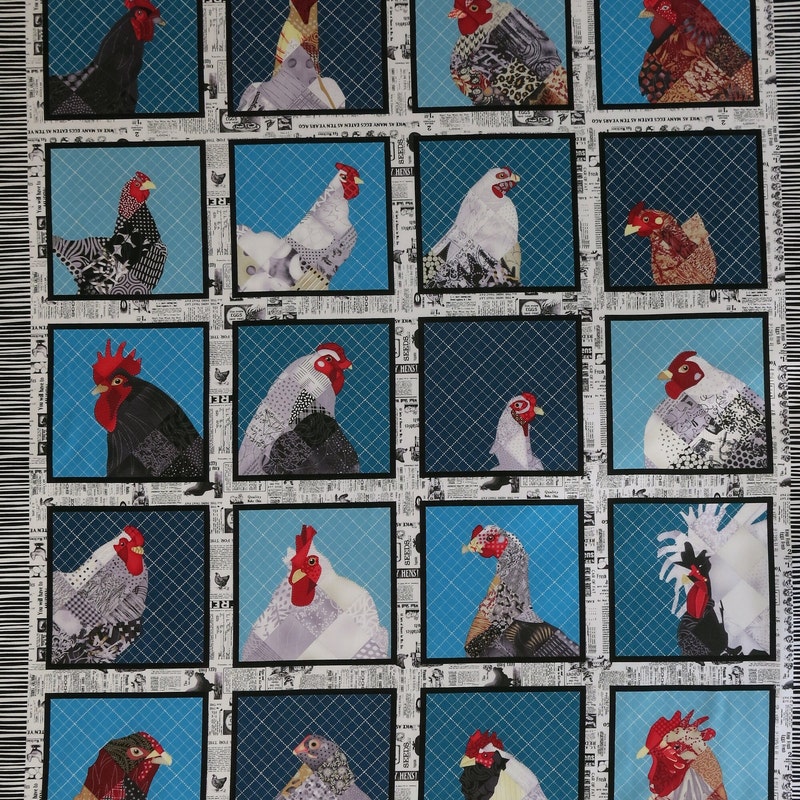 Patchwork Chicken - Etsy