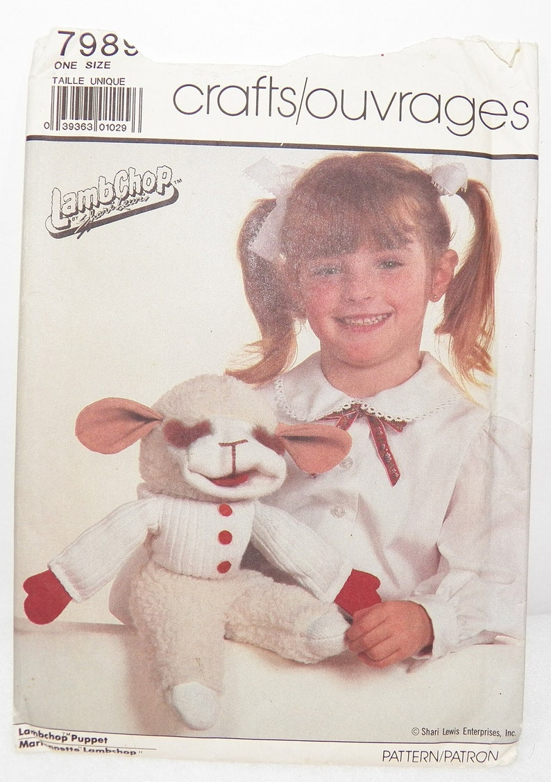 Vintage Simplicity 7989 Pattern for a Shari Lewis Lampchop - Etsy