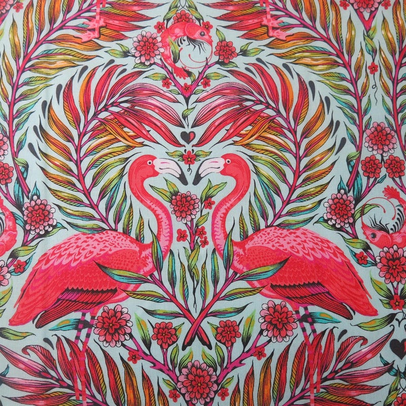 Flamingo Fabric - Etsy