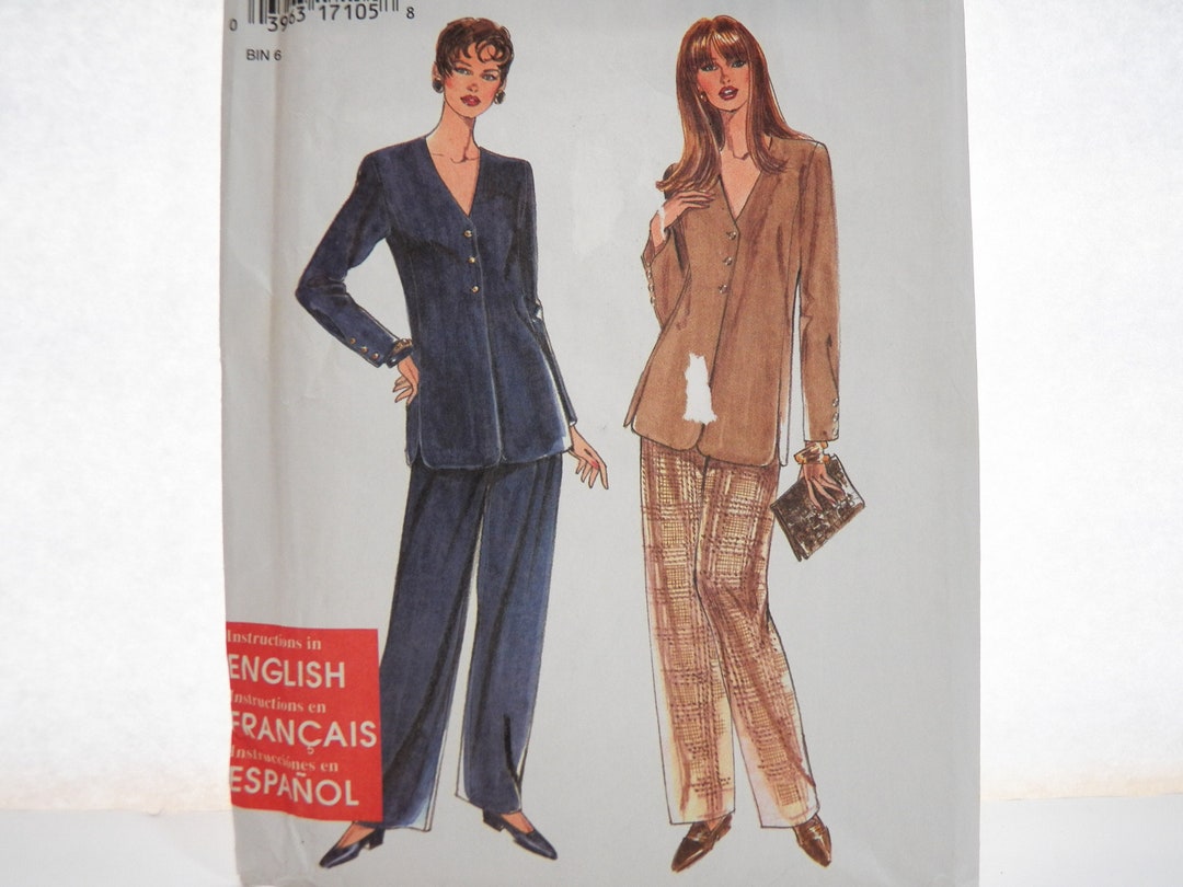 UNCUT Simplicity 9751 Pattern for a Long Sleeve, Button Front Shirt ...