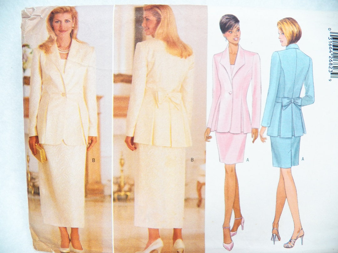 UNCUT Butterick 5359 Pattern for Semi-fitted Lined Jacket, Pullover ...
