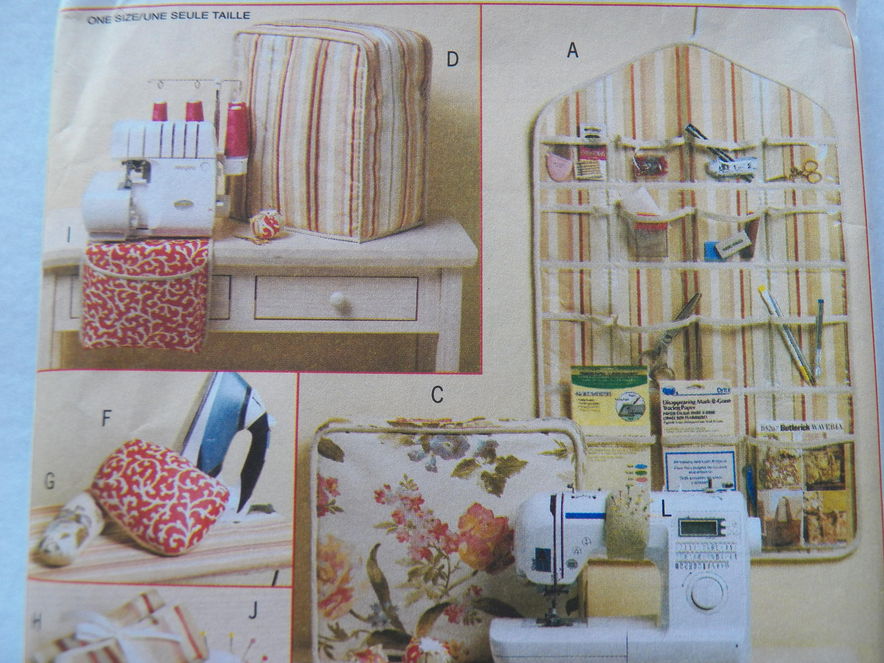 UNCUT Butterick Pattern B5368 for 12 Items for Your Sewing Room or for ...