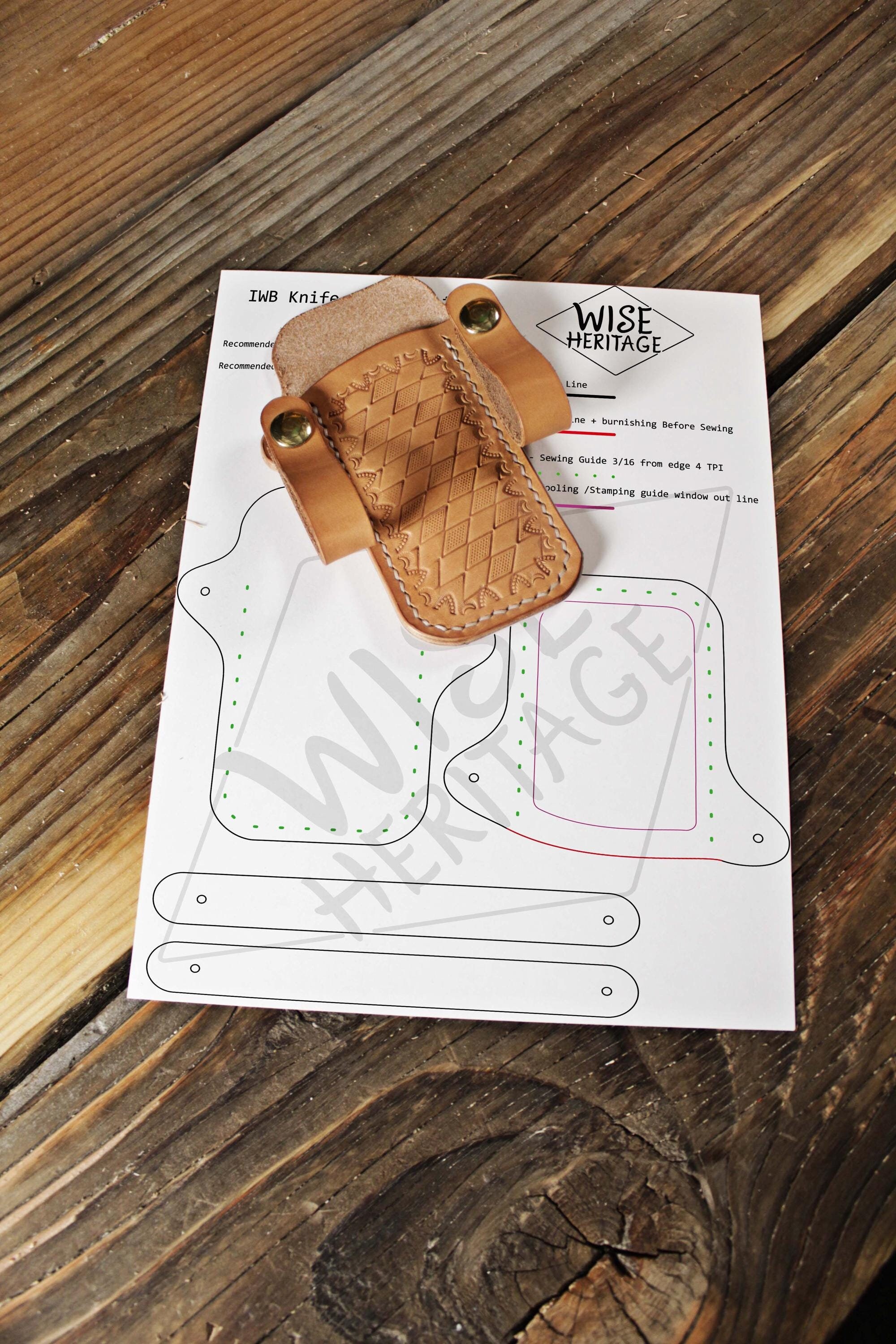 IWB Leather Knife/tool Sheath Pattern PDF - Etsy