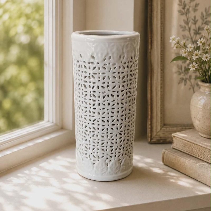 Lattice Ceramic Vase - Etsy