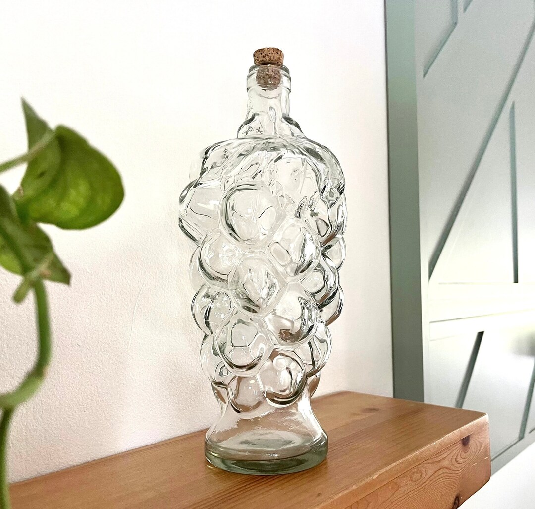Bunch of Grapes Glass Bottle . - Etsy