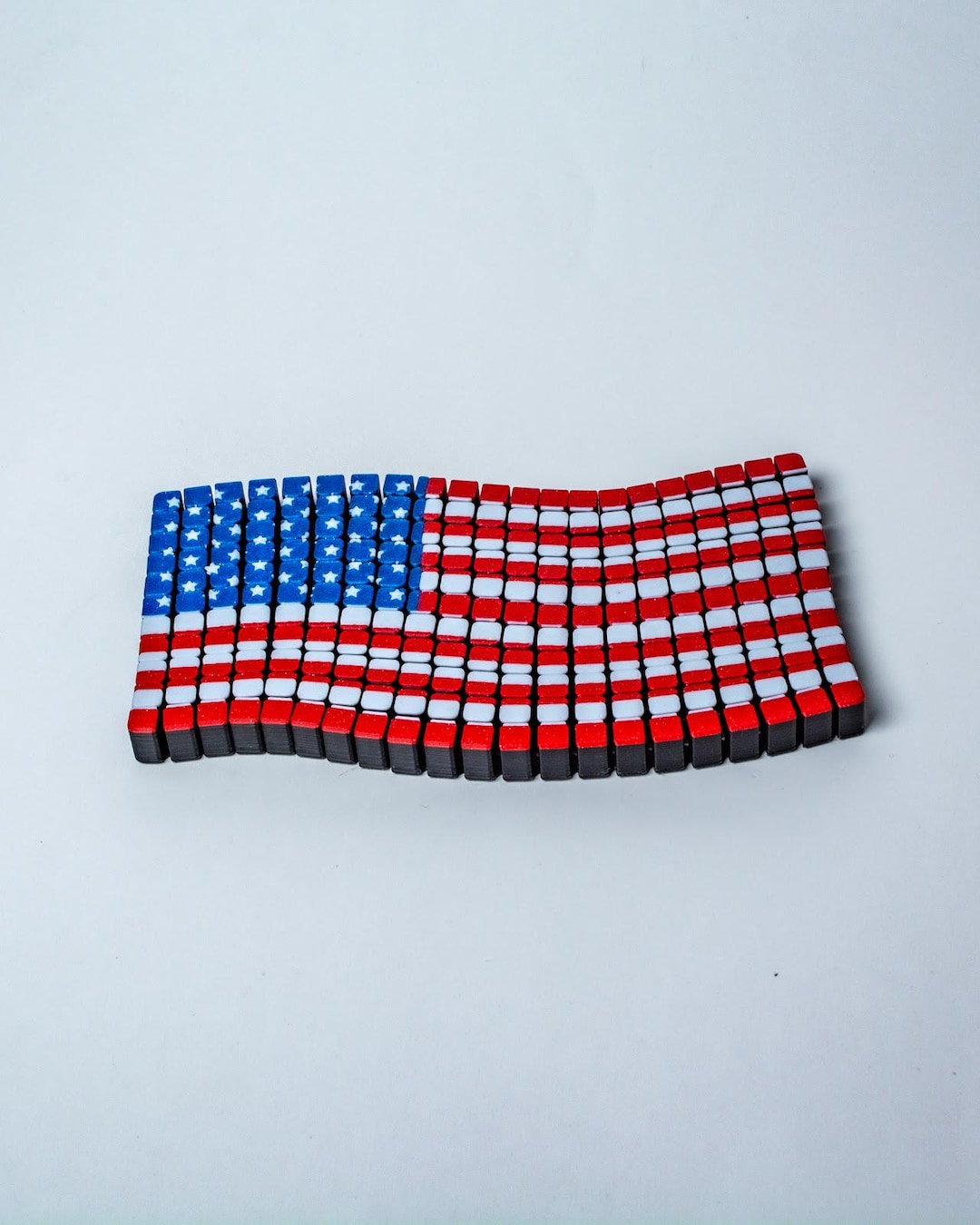 Flexi Fidget American Flag – 3D Printed Patriotic Desk Toy, Stress ...