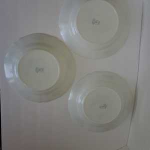 Arc Arcopal France Flowers Plates Scalloped Rim 8 3/4 Set of 3 - Etsy