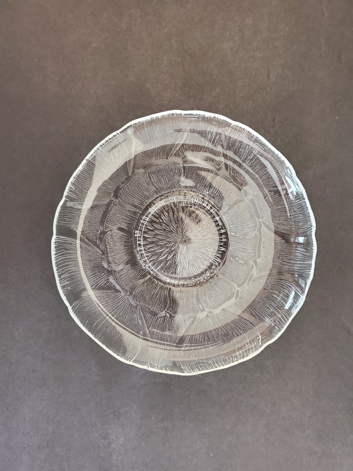 Arcoroc Fleur Clear Saucer France - Etsy