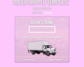 Your Order Has Shipped Template - Etsy