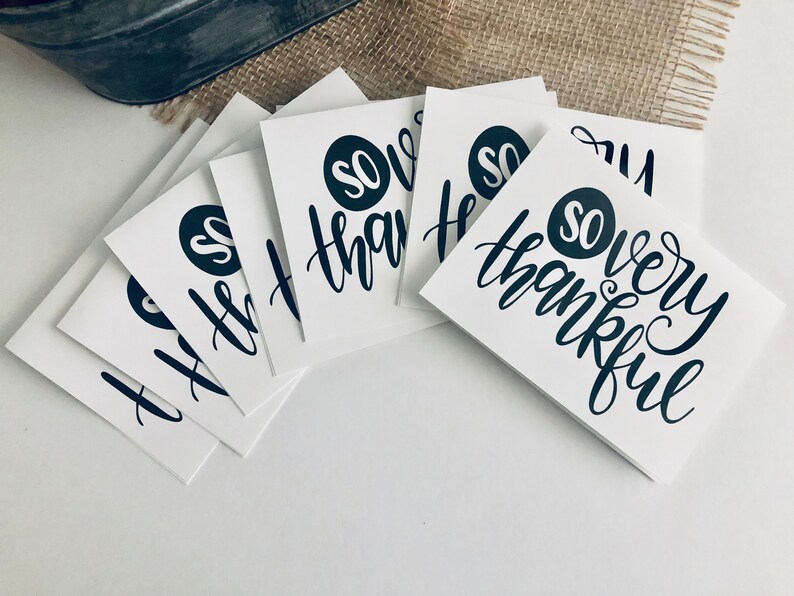 So Very Thankful 10 Pack Thank You Cards Fall Design Simple Thank You ...