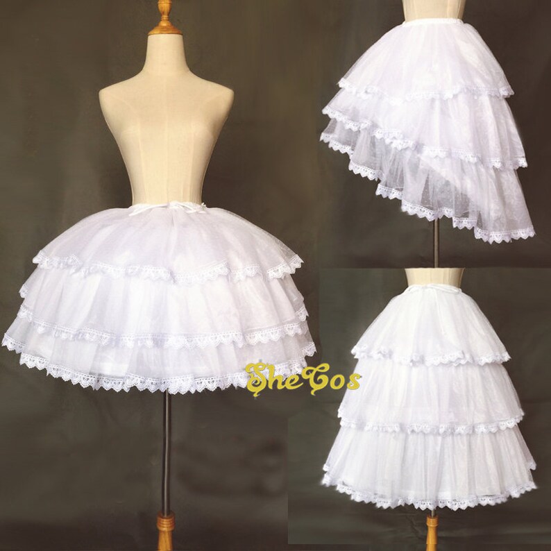Lolita Petticoat Crinoline Hoop skirt Can be Changed the diameter amd ...
