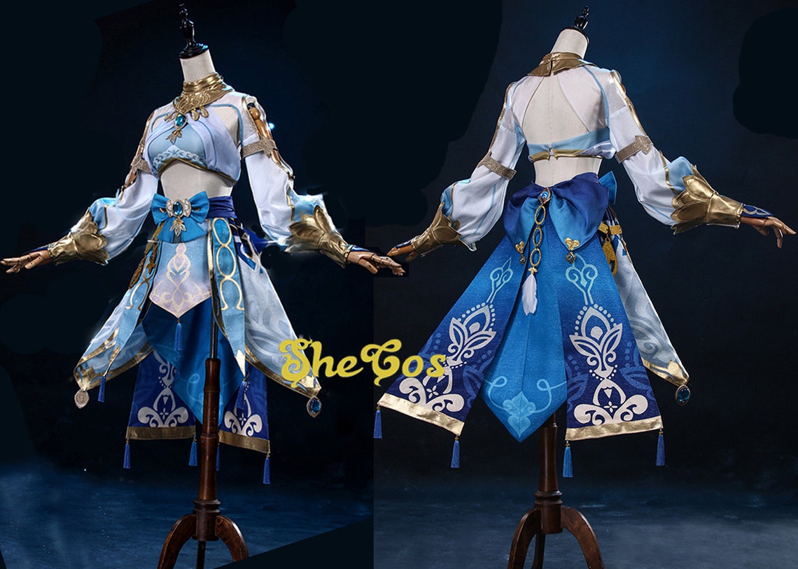 Genshin Impact Nilou Cosplay Costume Nilou Dress Wig And Shoes Etsy