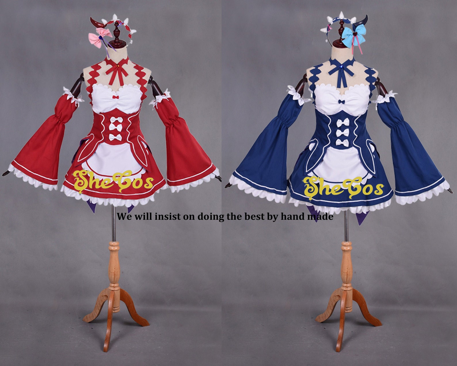 Rem/Ram Costume Re:Zero Rem and Ram Little Devil Maid dress | Etsy