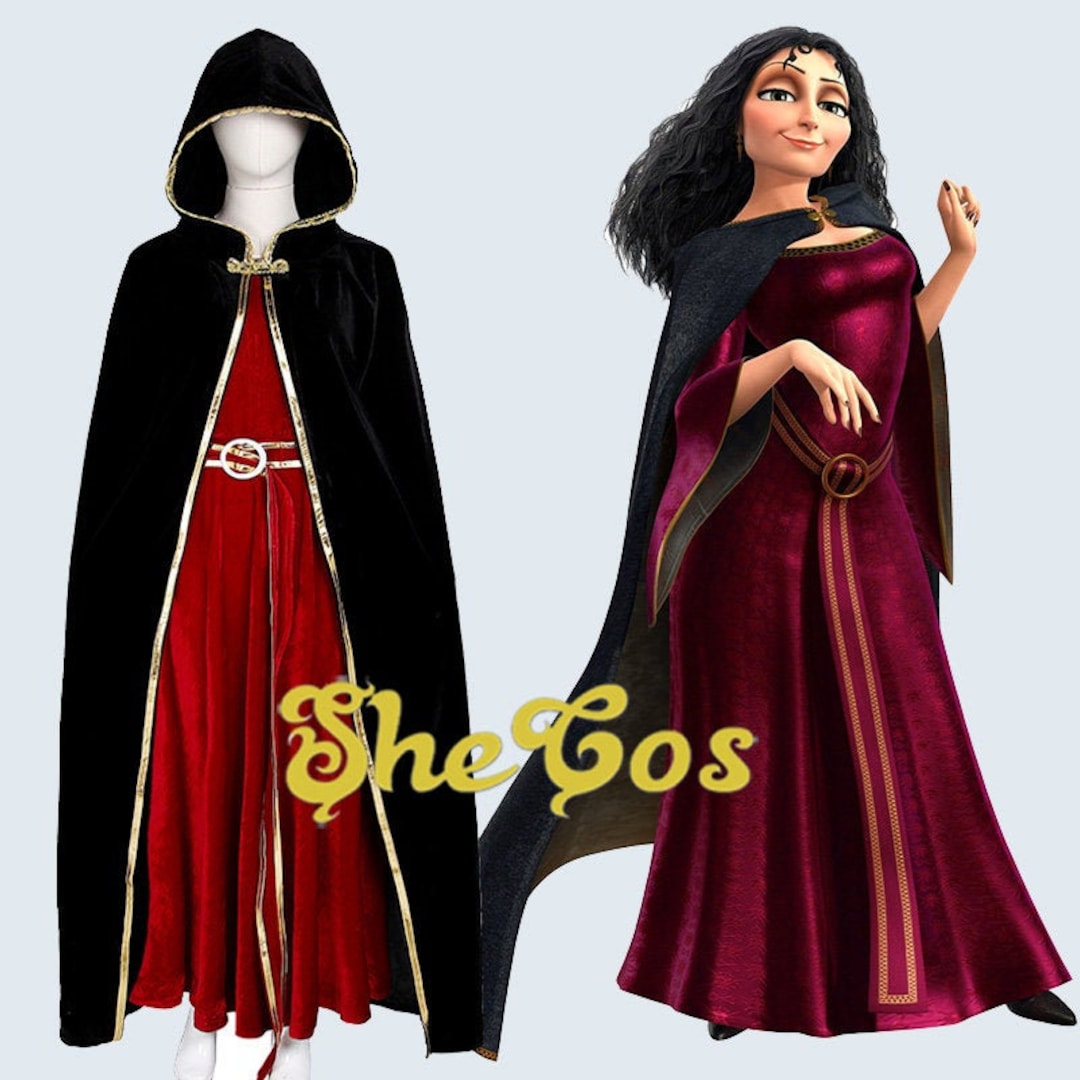 Tangled Rapunzel Madre Gothel Cosplay Disfraz enredado - Etsy México