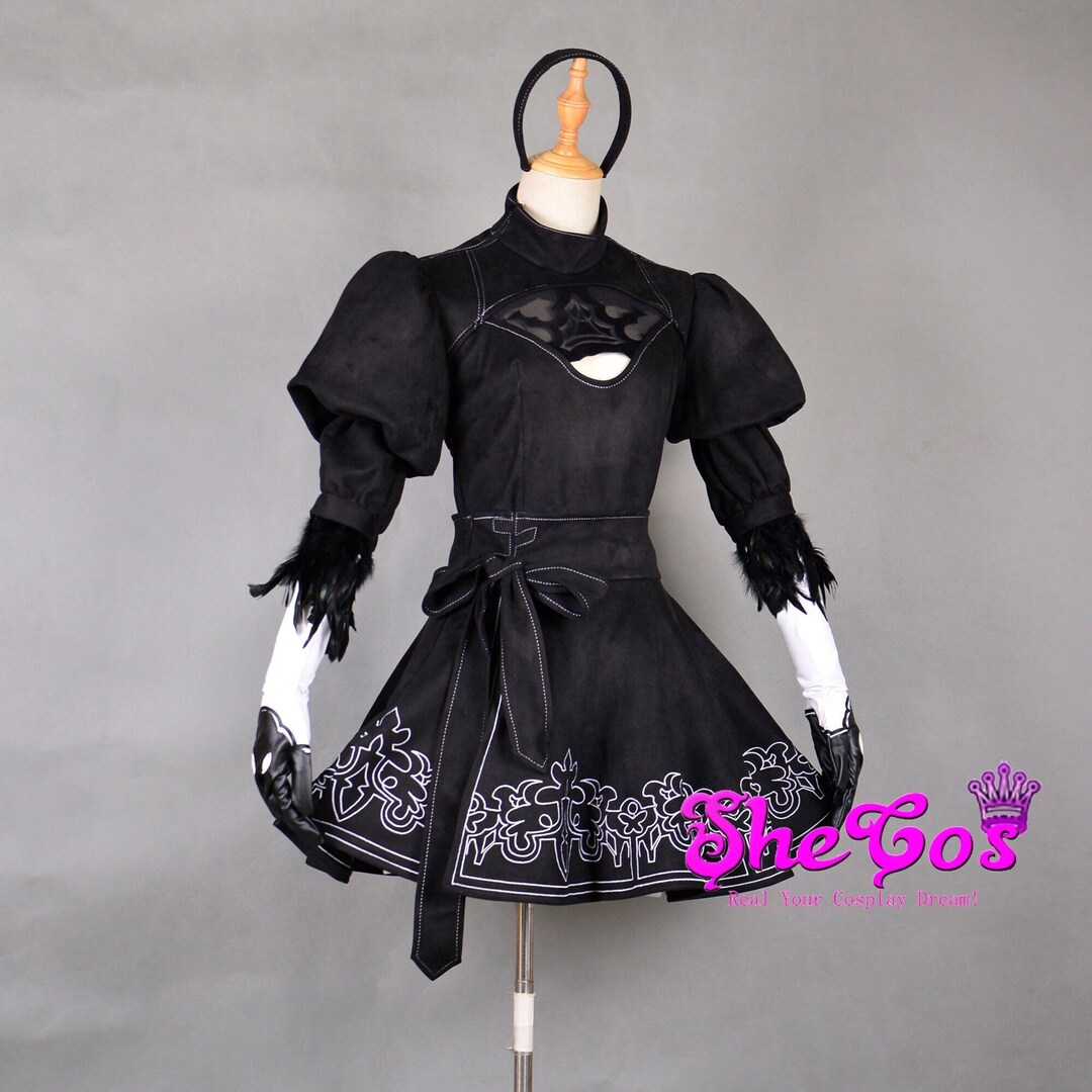 2B Embroidered Dress Nier Automata Yorha No.2 Type B 2B - Etsy